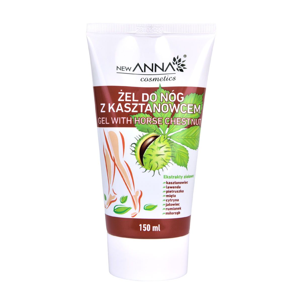 Gel sa efektom hlađenja za masažu nogu NEW ANNA divlji kesten 150ml ...